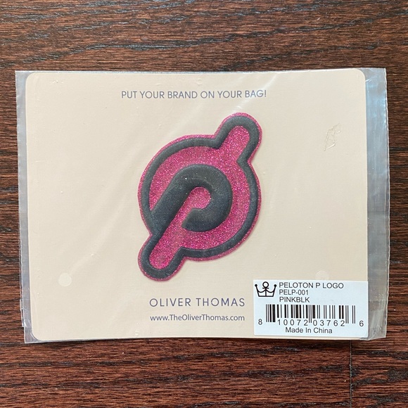 Peloton | Other | New Peloton Oliver Thomas Pink Glitter Logo Bag Patch ...